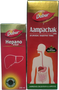 Dabur AAMPACHAK KADHA+HEPANO SYRUP (HERBAL PACK FOR LIVER & DIGESTIVE ...