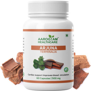 Aarogyam Healthcare Arjuna Capsule - Pure Terminalia Arjuna Extract ...