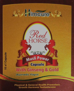 HIMCURE Red Horse Musli power Gold - Prolong your performance Capsule ...