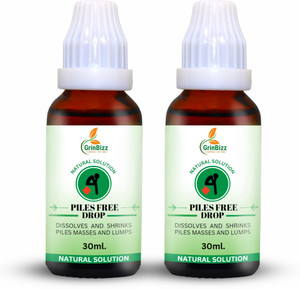 grinbizz Piles Free Drop Stop Bleeding/Itching/Swelling/Relief Piles ...