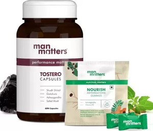 Man Matters Shilajit Capsules + Ashwagandha Gummies Sampler | Maintains ...