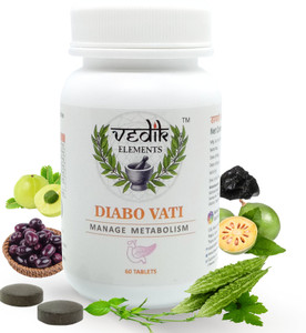 Vedik Elements Diabo Vati (60 Tab)|Ayurvedic Medicine for Blood Sugar ...