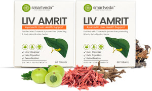 Smartveda Liv Amrit - Ayurvedic Liver Detox Supplement For Fatty Liver ...