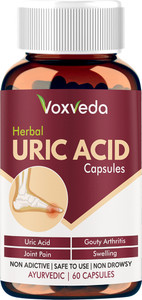 voxveda Uric Acid Capsules | Herbal Joint Support Supplement | Uric ...