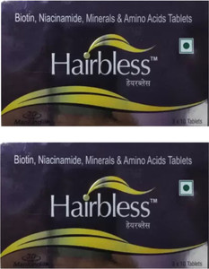 MANKIND Hairbless tablet for Hair Growth best biotin tablets for hair ...