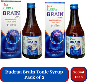 Rudraa Brain Tonic Syrup | Memory booster | Improve Concentration Price ...