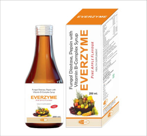 Symcox Everzyme Syrup 200ml | For Healthy Digestion | Acidity, Gas ...
