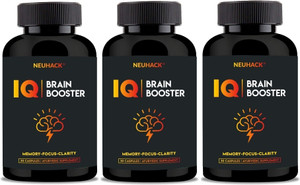Neuhack IQ Brain Boost Capsules Memory Supplement Nootropics Price in ...