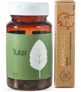Forestreasures Cold & Immunity Combo: Agmacold Roll On 10ml+ Tulsi ...