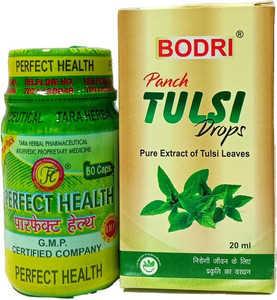 BODRI Panch TULSI Drop & PERFECT HEALTH CAPSULE FOR IMMUNITY,WEIGHT ...