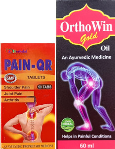 HERBSHD Pain-QR Tablet & Ortho Win Oil | For arthritis & Joint/ Muscle ...