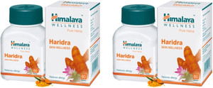 HIMALAYA Haridra for Skin Wellness (2 Packs, 60 Tablets Each) Price in ...