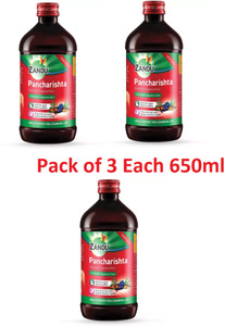 ZANDU Pancharishta Ayurvedic Digestive Tonic (3 X 650ml) Price in India ...