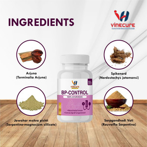 VINECURE BP CONTROL,NATURAL HERBAL FORMULA,CONTROLS HIGH BP ...