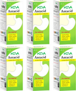 KEVA Antacid Acidity & Gas Relief Gel Mint Syrup Liquid (200 ml) Pack ...