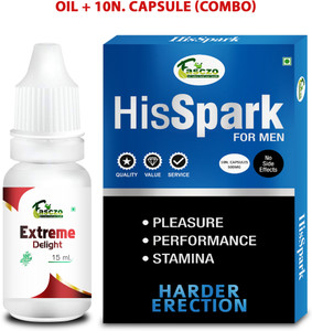 Fasczo His Spark Ayurvedic Formula Men Stamina Capsule Oil Combo ...