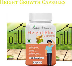 visalak pharma Height Plus Ayurvedic tablets InCrease Height & Bone ...