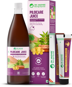 DR. VAIDYA'S Ayurvedic Piles Combo | Pilocare Juice | Herbo Pilocare ...