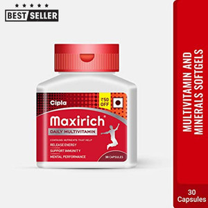 Cipla maxirich daily multivitamin Price in India - Buy Cipla maxirich ...