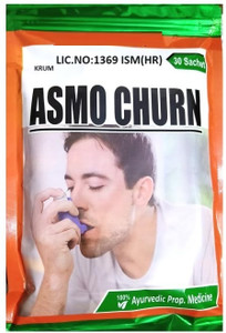 KRUM ASMO Ayurvedic Churna- FOR asthma OR cold cough-30 sachet Price in ...