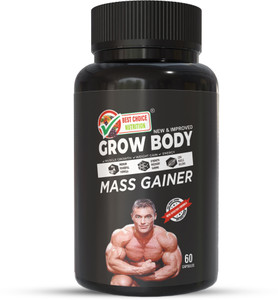 BEST CHOICE NUTRITION Grow Body Mass Gainer Capsules for Muscle Gain ...