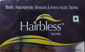 MANKIND Hairbless Tablet Price in India - Buy MANKIND Hairbless Tablet ...