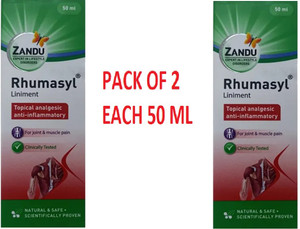 ZANDU Rhumasyl Liniment Gel (2 x 50 ml) Price in India - Buy ZANDU ...