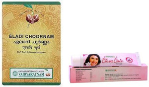 Vaidyaratnam Eladi Choornam 50g with Flora Fair Cream 20gm Price in ...