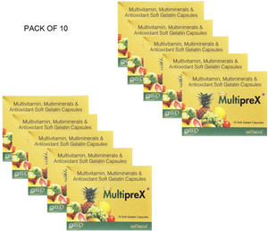 ZEE DRUGS Multiprex Multivitamin & Multimineral - 100 Capsules (Set Of ...