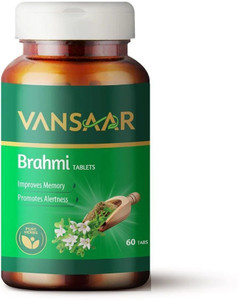 VANSAAR Brahmi Tablets|Helps Improve memory|Promotes alertness, 100% ...