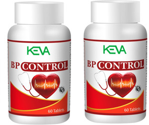 KEVA BP Control Tablet FOR control high blood pressure (Pack Of 2x60 ...