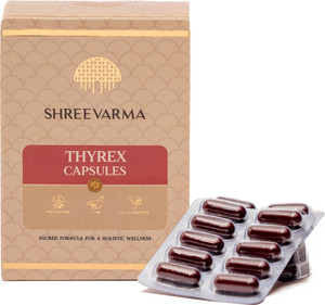 PCR Shreevarma Thyrex Capsule for Thyroid, Ayurvedic Supplement ...