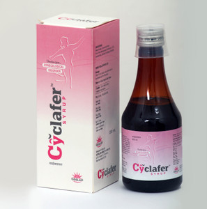 CYCLAFER Syrup Freedom From Gynecological Disorder Price in India - Buy ...
