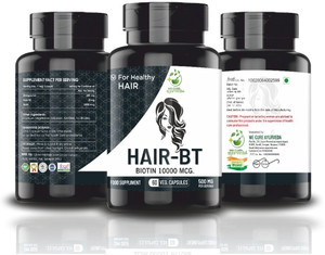 wecureayurveda Hair BT Biotin Maximum Strength for Hair Skin & Nails ...