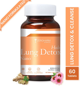 ZEROHARM Lung Detox Supplements- Cleans Tar & Phlegm - 60 Tablets Price ...