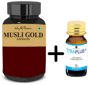 Way Of Pleasure Musli Gold 30 Capsule With Titan Plus Natural Oil 15ml ...
