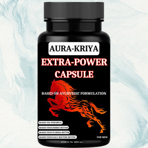 AuraKriya Extra Power Capsule with Ayurvedic Ingredients for Man Energy ...