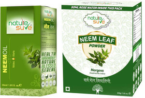 Nature Sure Neem Margosa Oil 30ml and Neem Leaf Powder 200g Price in ...