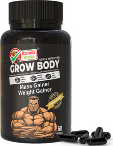 BEST CHOICE NUTRITION GROW BODY CAPSULE FOR WEIGHT GAIN, MUSCLE ...