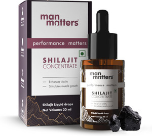 Man Matters Shilajit Concentrate Liquid Drops 30ml | Boosts Stamina ...