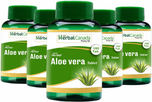 Herbal Canada Aloe Vera Tablets| Maintains Healthy Skin & Hair ...