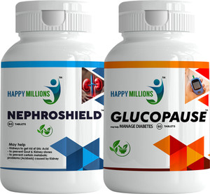 Happy Millions Nephroshield and Glucopause Tablets Kidney Detoxify ...
