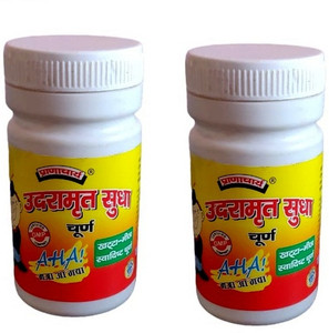 Pranacharya Udaramrit Sudha Churn For Flatulence, Intestinal Gas ...