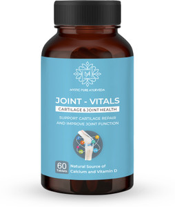 Mystic pure ayurveda Joint Vital Tablets Natural Calcium for Strong ...