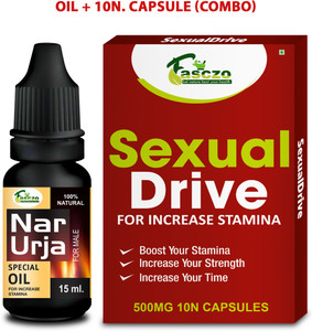 Fasczo Sexual Drive Ayurvedic Supplement Men Stamina Capsule Oil Combo ...