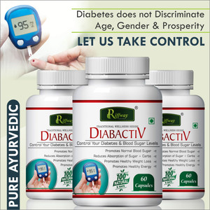 Riffway Diabactiv Capsule For Diabetes Blood Sugar Level Kidney Desease ...