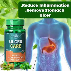 CIPZER Ulcer Care 60 Capsules |Relieve Peptic | Stomach Symptoms Pains ...