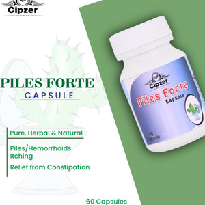CIPZER Piles Forte 60 Capsules Help to Alleviate Piles, Constipation ...
