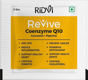 RIDVI Revive Coenzyme with Q10 Curcumin + Piperine (Pack of 10) Price ...