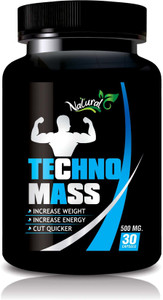NATURAL Techno Mass Capsule Weight Gain Product, Mass Gainer Protein ...
